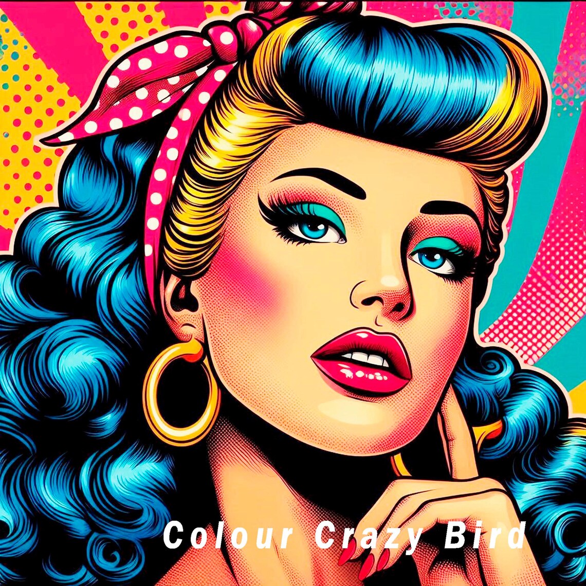 Rockabilly Pop Art/retro Ladies/instant Download/collage/scrapbook ...