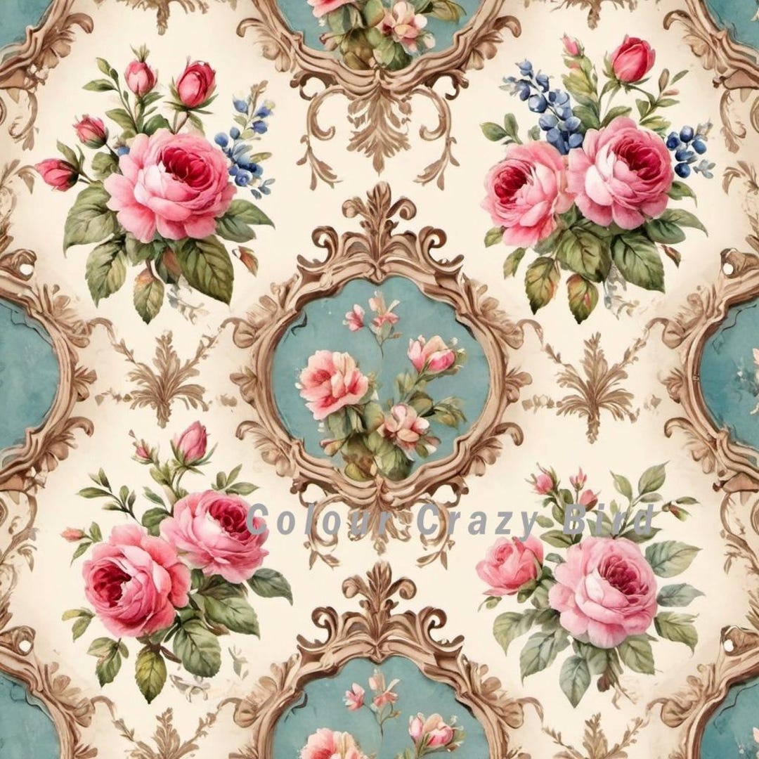 Pretty Seamless French Style Papers. - Etsy