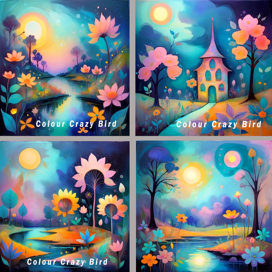 Beautiful Whimsical Surreal Scenic Art Papers - Etsy
