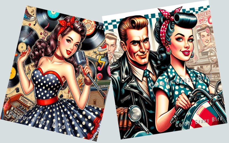 Very Rockabilly Graphics. - Etsy