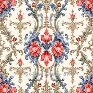Pretty Seamless French Style Papers. - Etsy