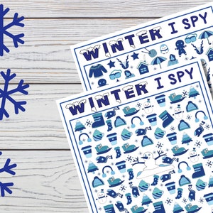 Winter I Spy Games for Kids - Printable Classroom Party Activity ...