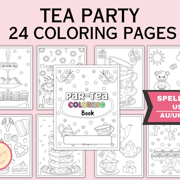 Party Coloring - Etsy