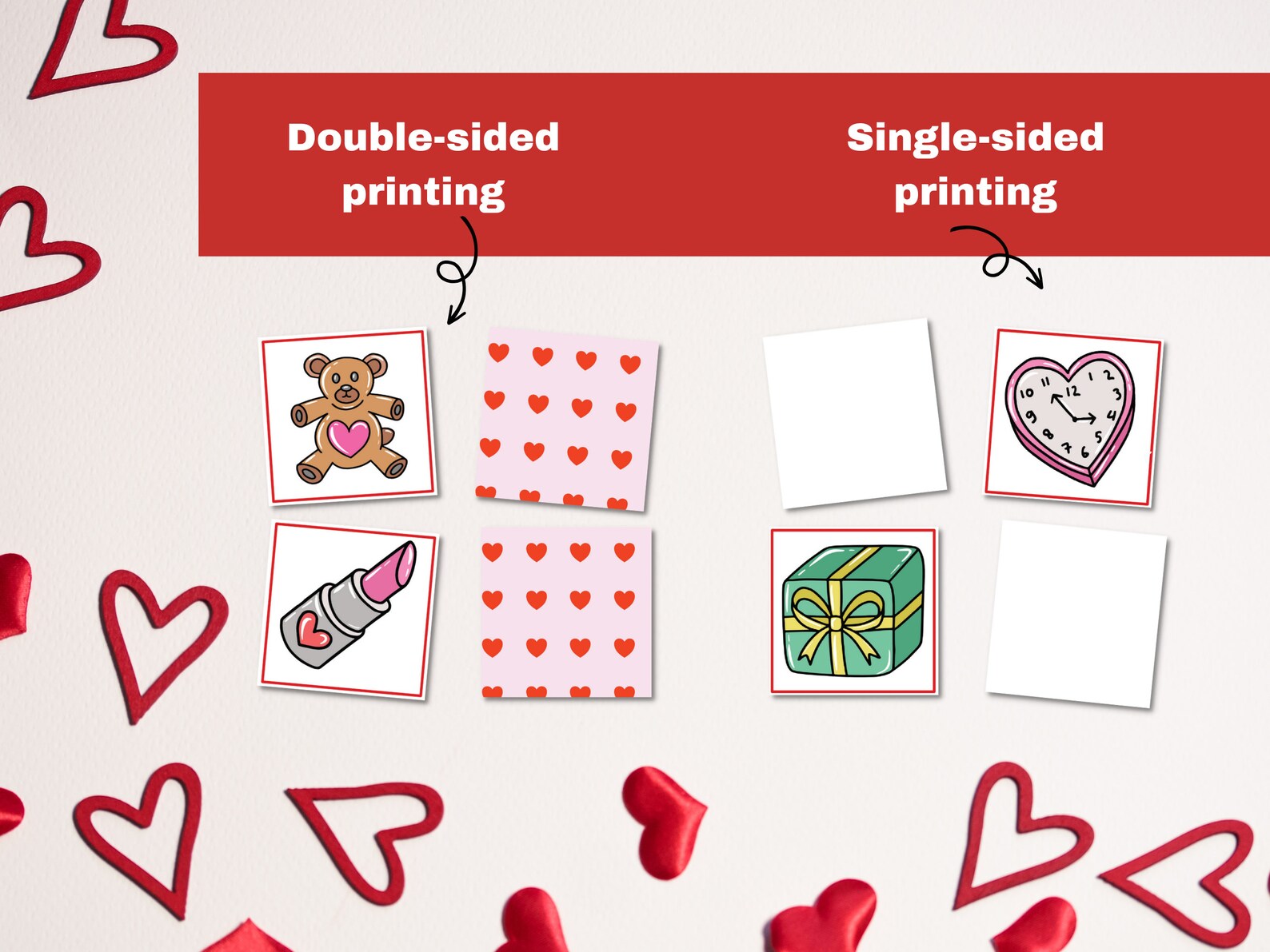 Valentine's Day Memory Game for Kids - Printable Matching Game ...