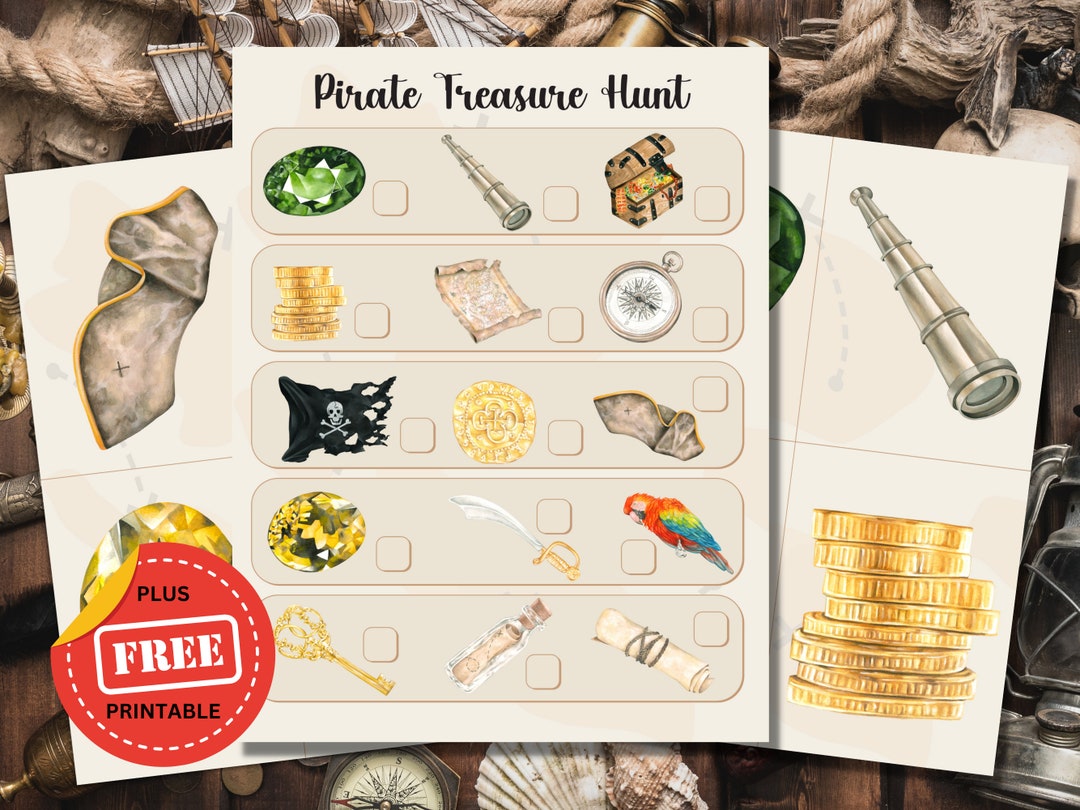 Printable Pirate Treasure Hunt Game for Kids Birthday Parties ...