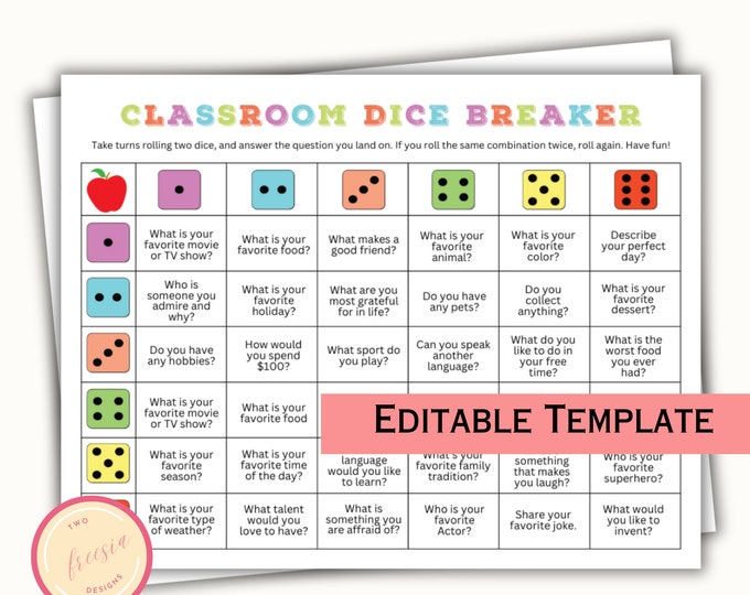 DICE BREAKERS | Team Building | Roll an Exercise | Fitness Activities ...