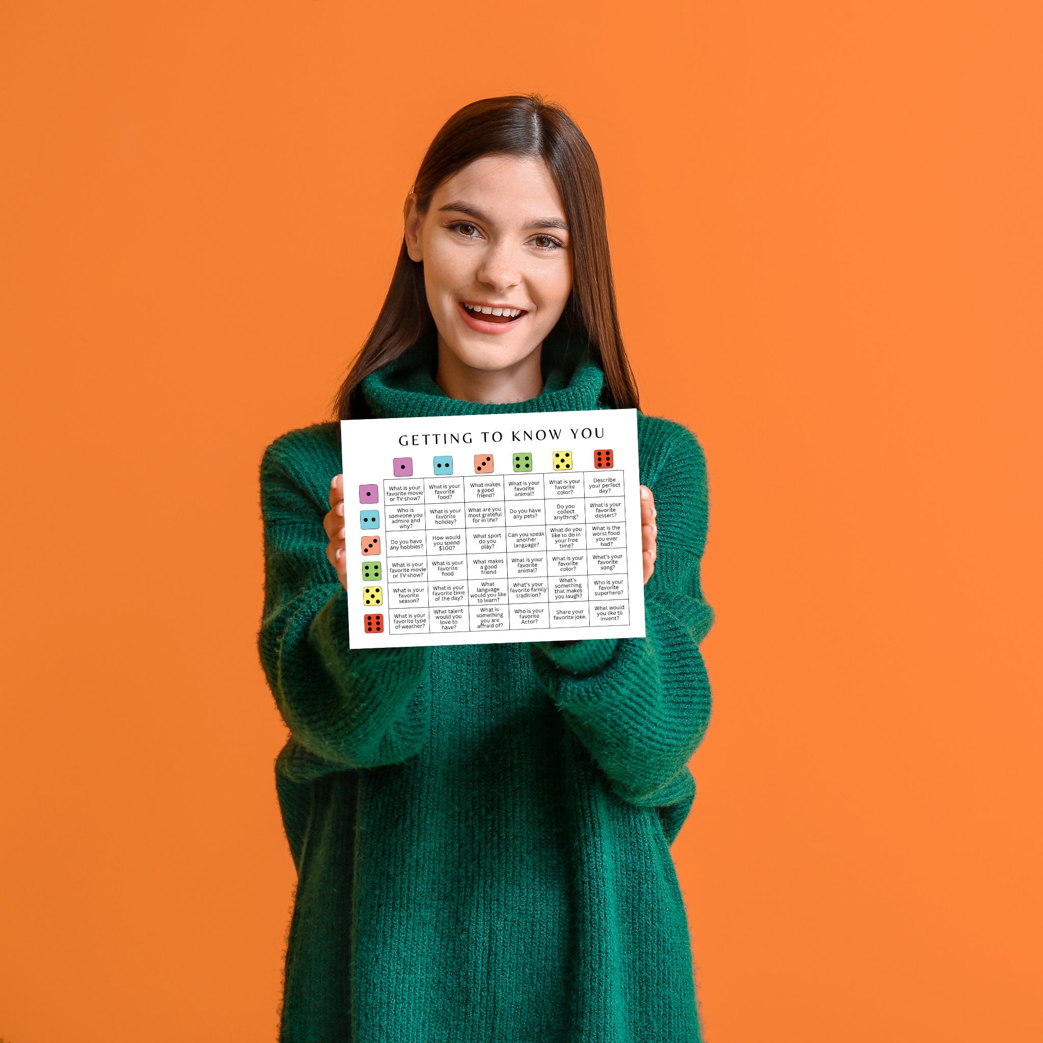 Roll and Tell Dicebreaker Game - Get to Know You Dice - Back to School ...