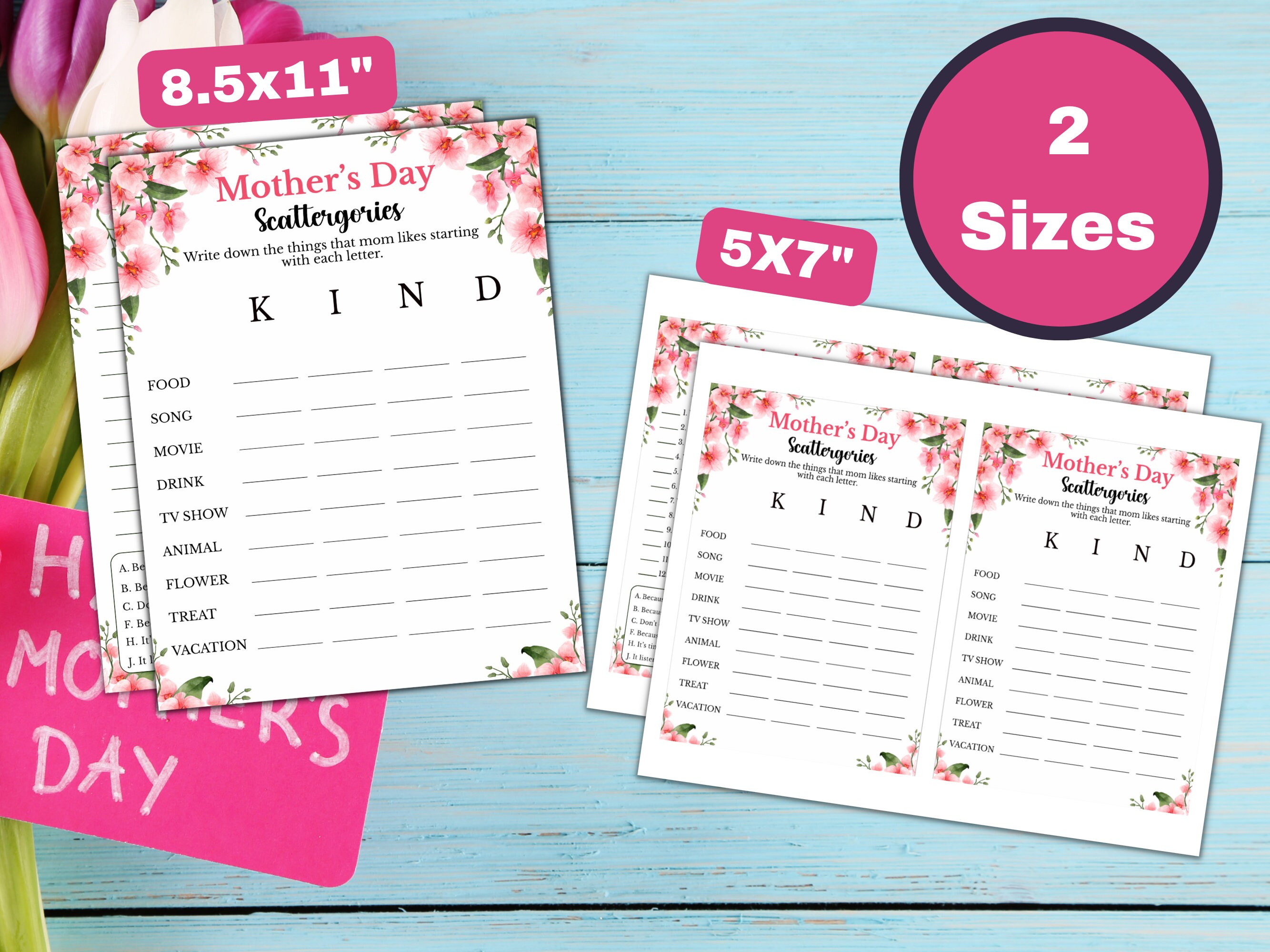 Printable Mother's Day Game Bundle for Kids and Adults Family Party ...