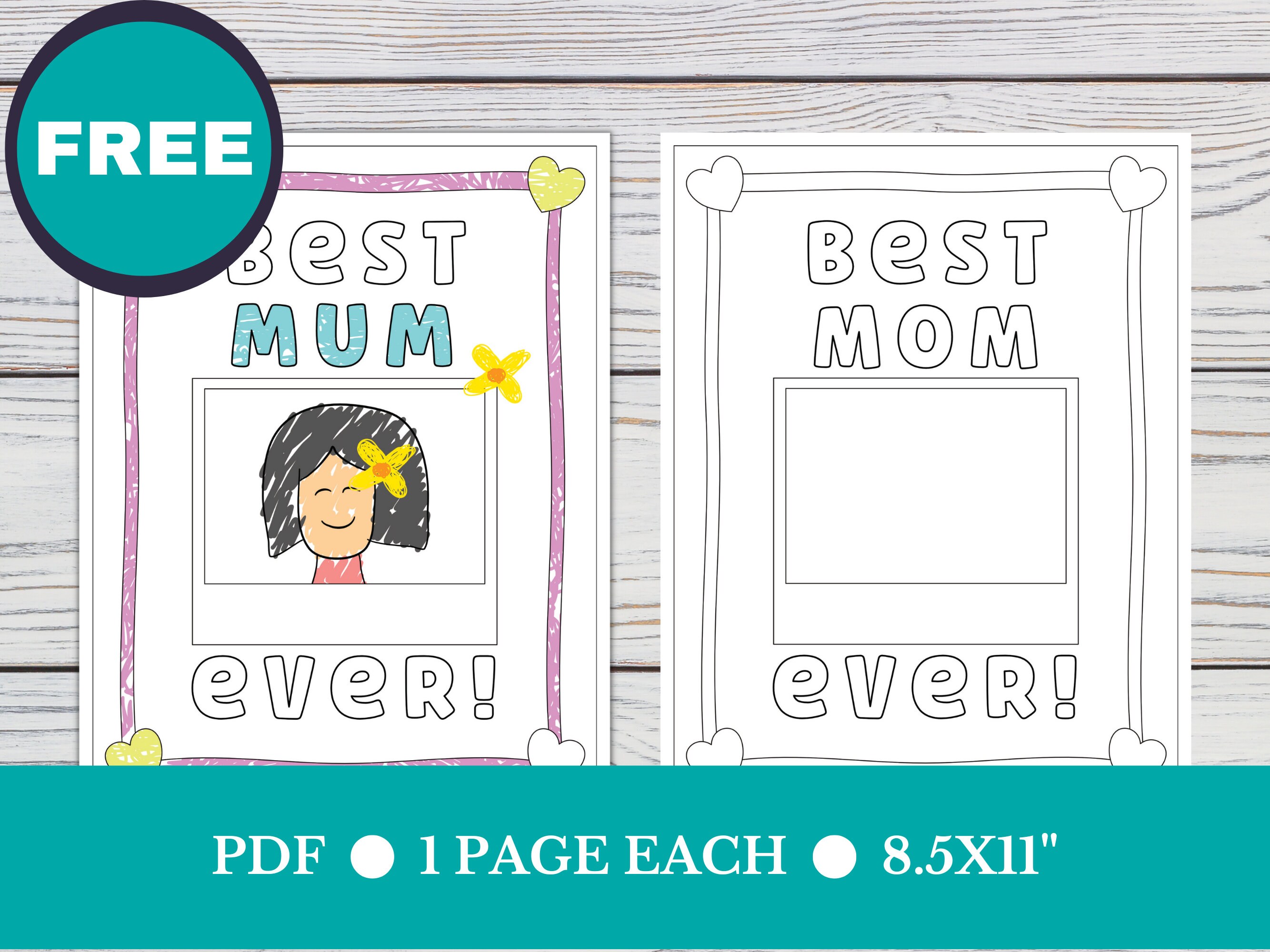 All About Mom/mum - Fill in the Blank Activity Page - Printable DIY ...