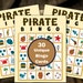 Pirate Bingo Cards Printable Pirate Bingo Cards for Kids Birthday Party ...