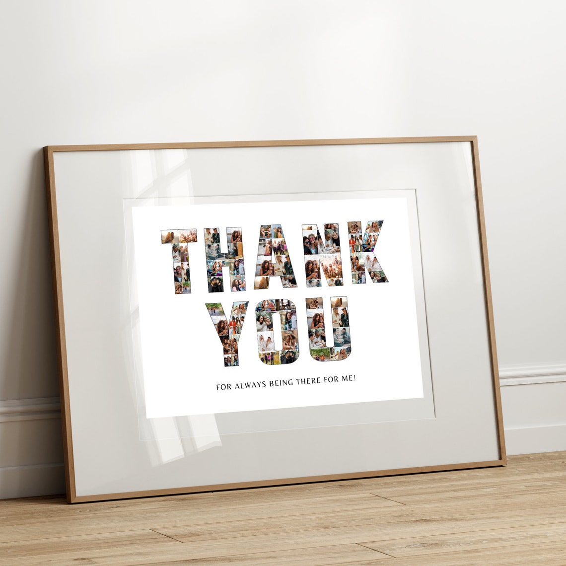 Thank You Photo Collage Template Photo Gift Collage Editable Template ...