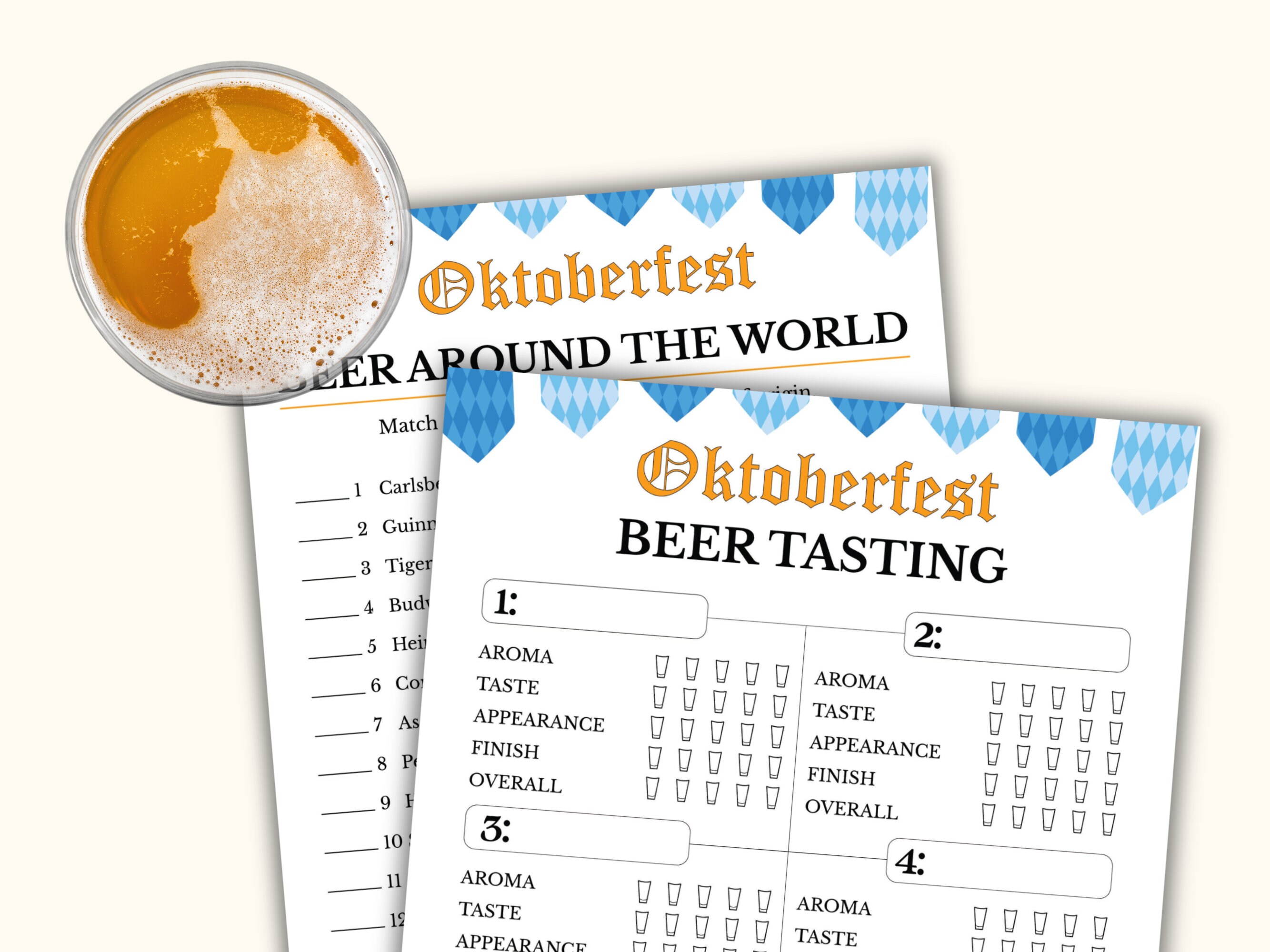 8 Oktoberfest Game Bundle - Printable Adult Oktoberfest Party Games ...