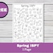 Printable Spring Doodle Coloring Pages - Placemat Activity Sheet for ...