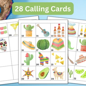 Cinco De Mayo Bingo Game - Printable 30 Fiesta Bingo Cards - Mexican ...