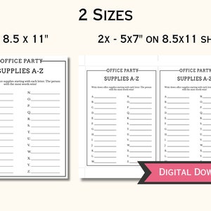 Office Party Games Bundle - 12 Printable Work Party Games for Team ...