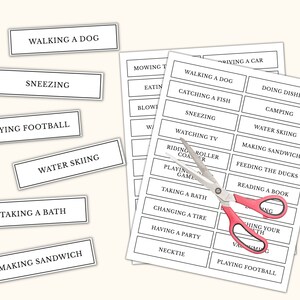 Printable Father's Day Charades Game - Family Game Night Activities for ...