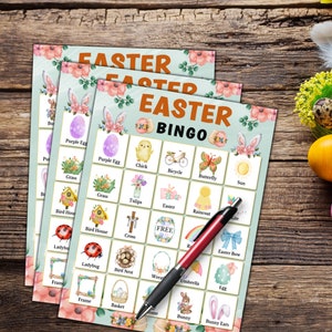 Easter Bingo Game - Printable Easter Activity for Kids and Adults ...