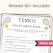 8 Tennis Party Games - Printable Tennis Party Game for Tennis ...
