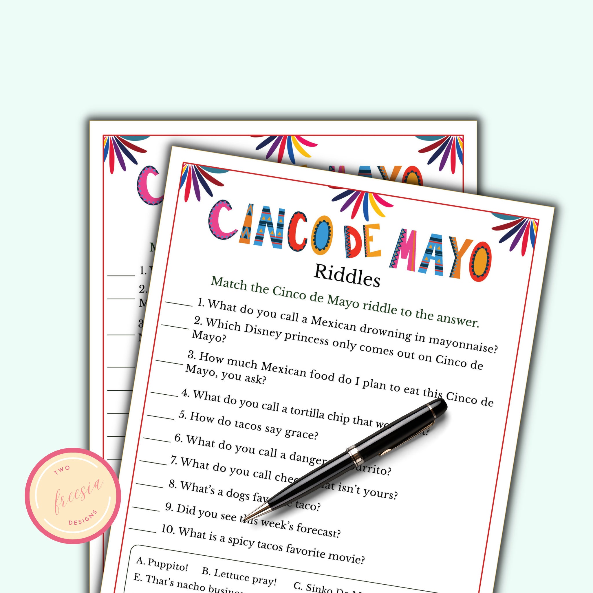 Cinco De Mayo Games - Riddles Game - Mexican Fiesta Game for Kids ...