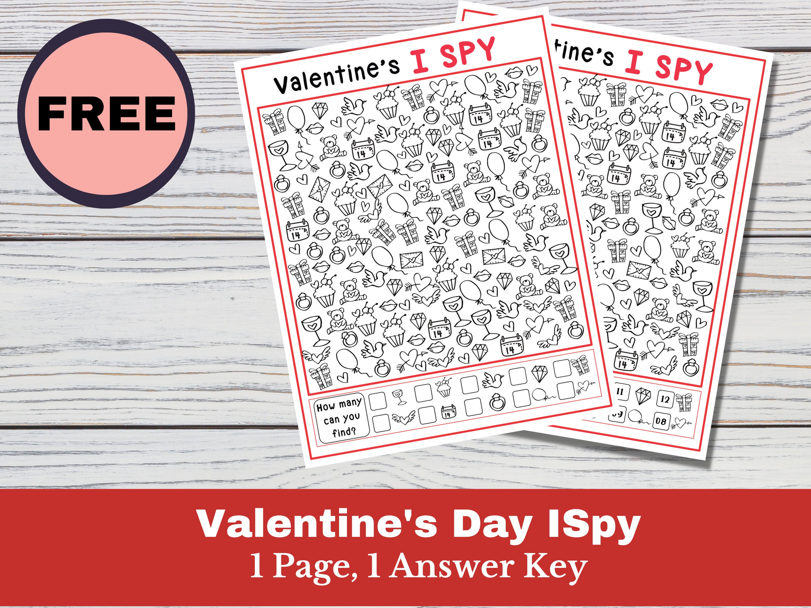 Valentine's Day Memory Game for Kids Printable Matching Game Digital ...
