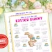 Printable Easter Party Game - Who is Like the Easter Bunny - Classroom ...