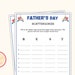 Printable Father's Day Scattergories Game - Printable Father's Day Game ...