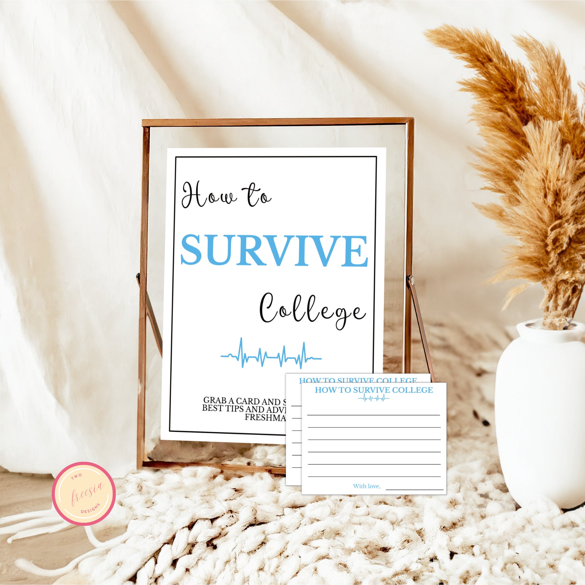 Graduation Advice Cards Printable - College Going Away Advice and ...