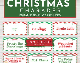 Christmas Who Am I? Game, Printable Holiday Game, Family Christmas ...
