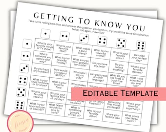 Dicebreaker Roll and Tell Game, Back to School, Icebreaker Activity for ...