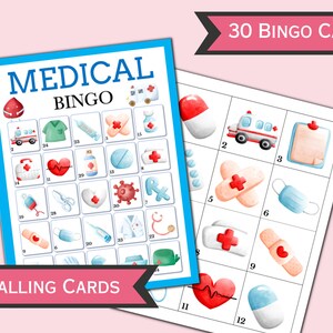 Printable Medical Bingo Games - Nurse Bingo Game, Nurse Appreciation ...