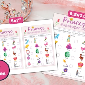 Princess Scavenger Hunt - Printable Fairy Tale Treaure Hunt for Kids ...