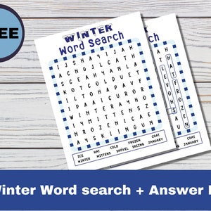 Winter I Spy Games for Kids - Printable Classroom Party Activity ...
