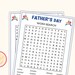 Printable Father's Day Word Search Game - Grandpa Father's Day Game ...
