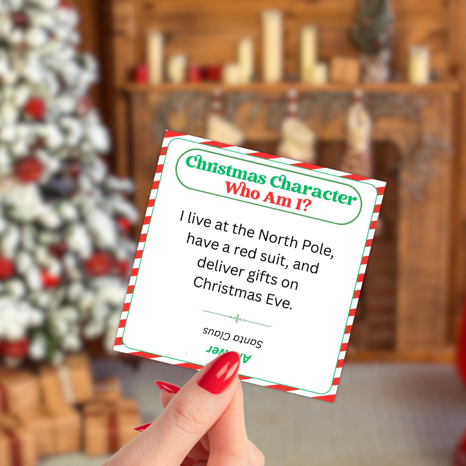Christmas Character Who Am I? Game, Printable Holiday Game, Family ...