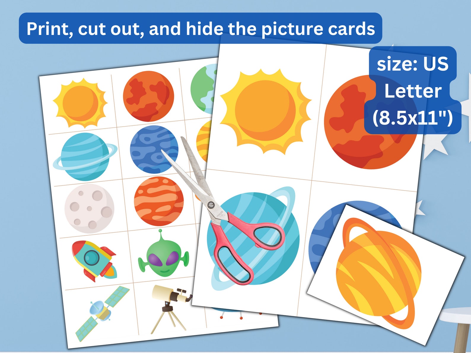 Outer Space Scavenger Hunt - Printable Space Treasure Hunt for Kids ...