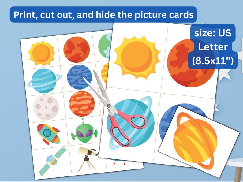 Outer Space Scavenger Hunt - Printable Space Treasure Hunt for Kids ...