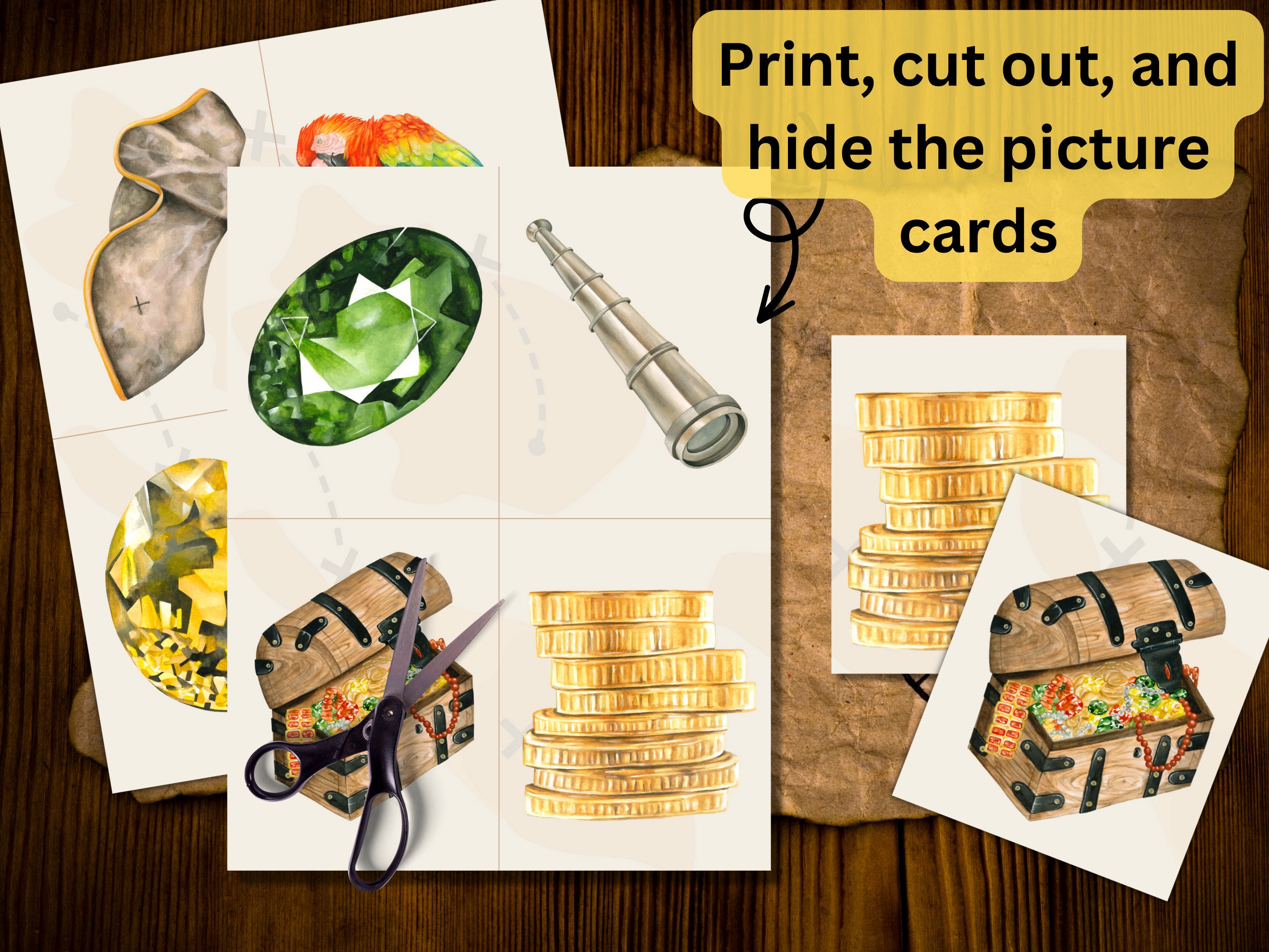 Printable Pirate Treasure Hunt Game for Kids Birthday Parties ...