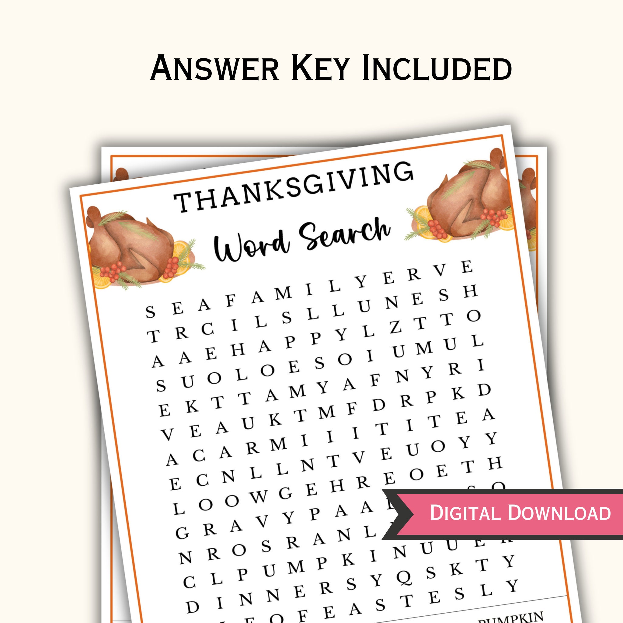 Thanksgiving Game Bundle - Printable Thanksgiving Games for Kids and ...