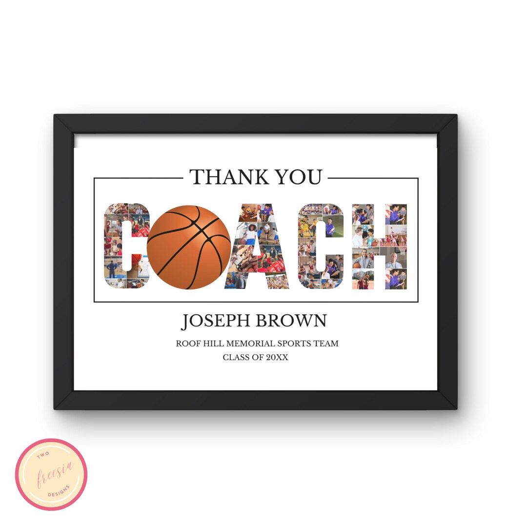 Basketball Photo Collage Template - Photo Gift Collage Template ...