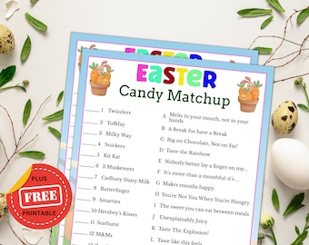 Fun Printable Easter Candy Match Game With Candy Clues | Easter ...