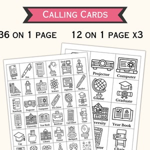 50 Graduation Bingo Cards - Printable Bingo Cards for Graduation Party ...