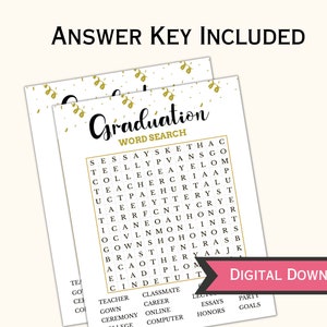 8 Printable Graduation Party Games Bundle - 2025 Graduation Games ...