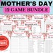 Printable Mother's Day Game Bundle for Kids and Adults - Family Party ...