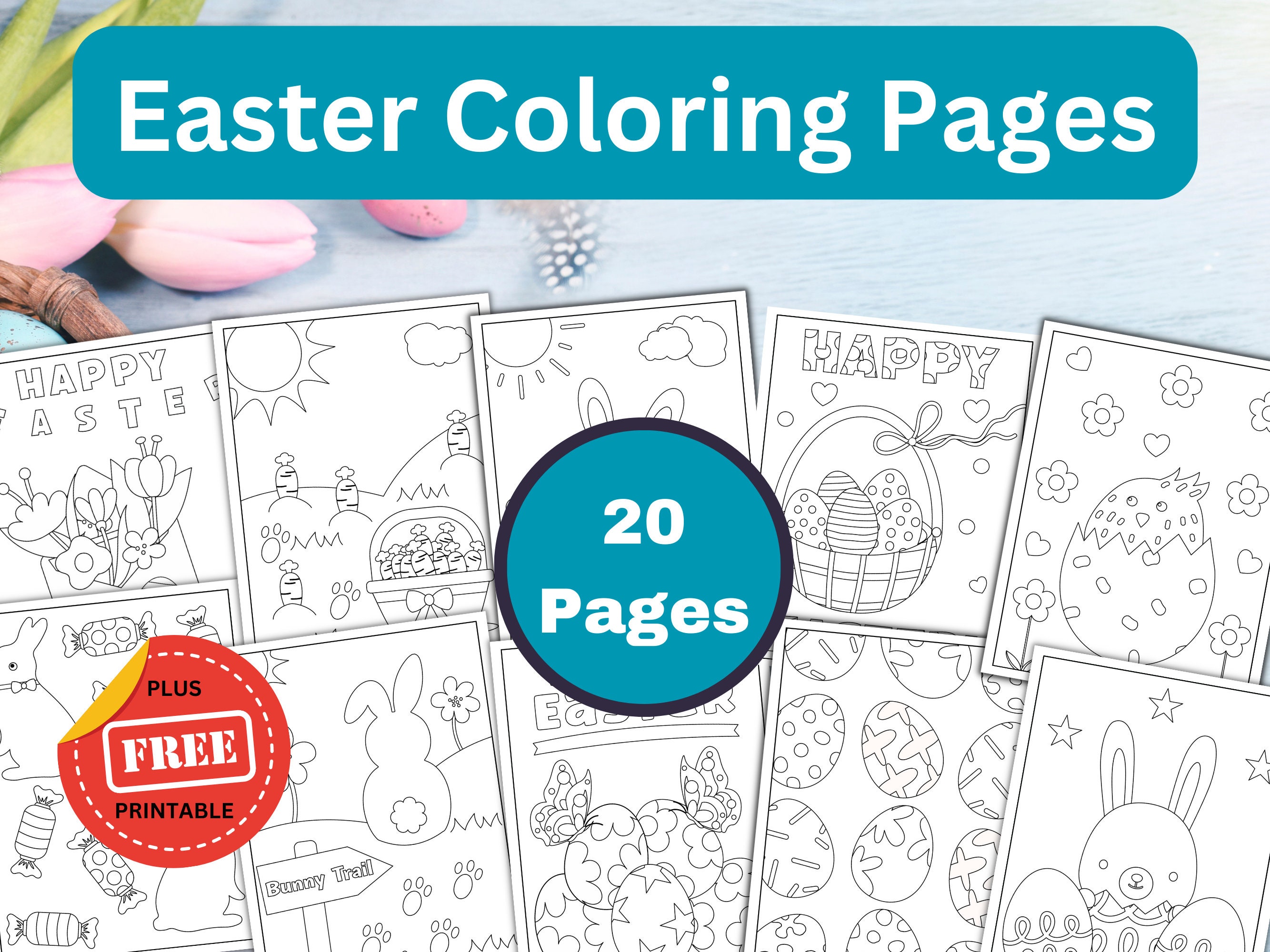 Easter Coloring Pages for Kids - Printable Coloring Sheets for Easter ...