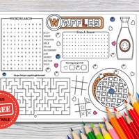 PRINTABLE Breakfast With Santa Coloring Page Santa Claus and Donuts ...