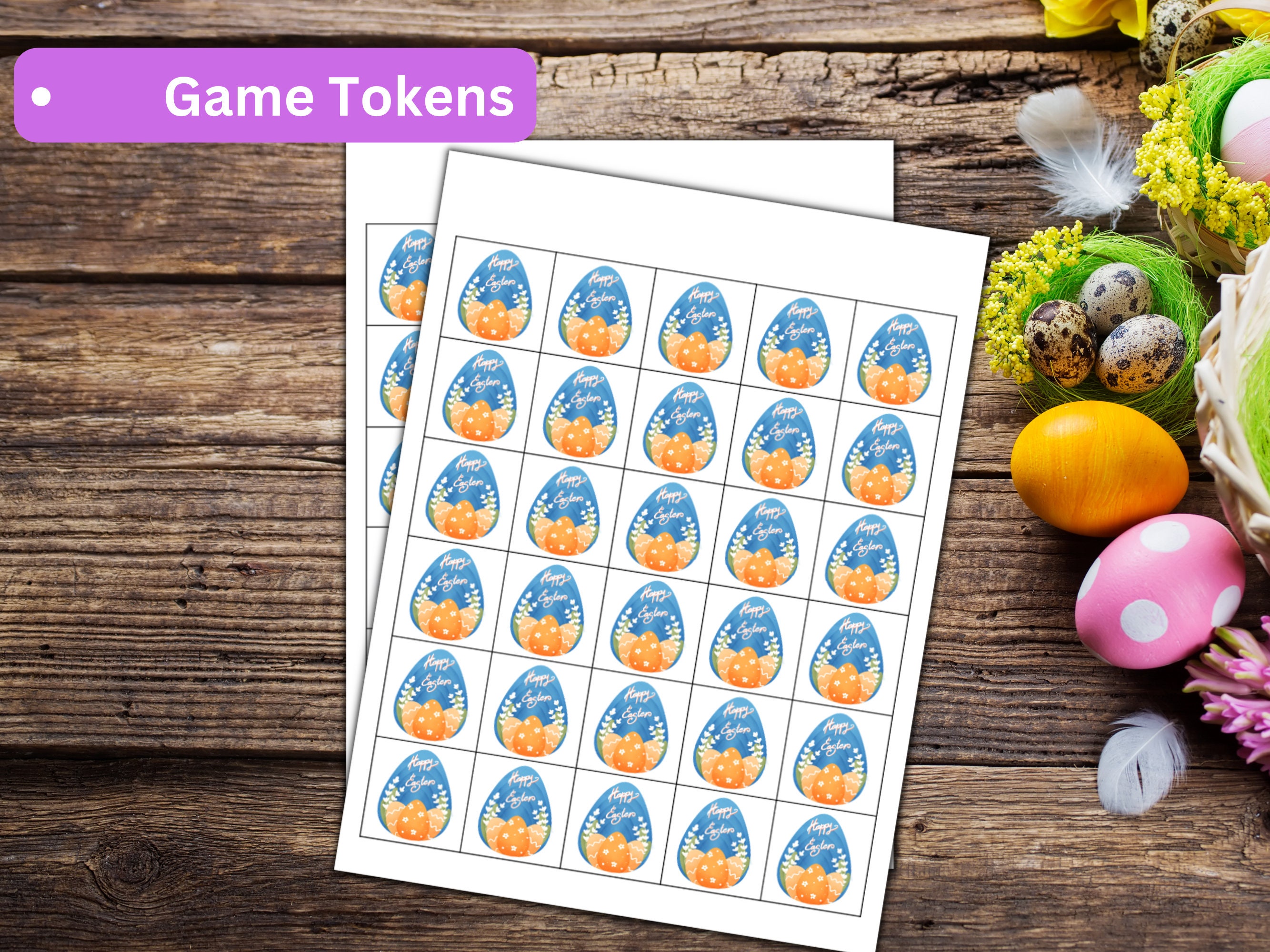 Easter Bingo Game Printable Easter Activity for Kids and Adults Easter ...