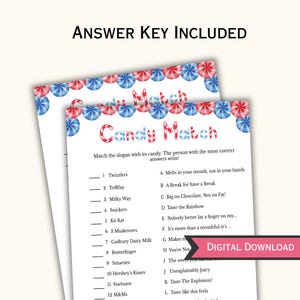 Candy Match Game for Kids & Adults - Birthday Party Games - Fun ...