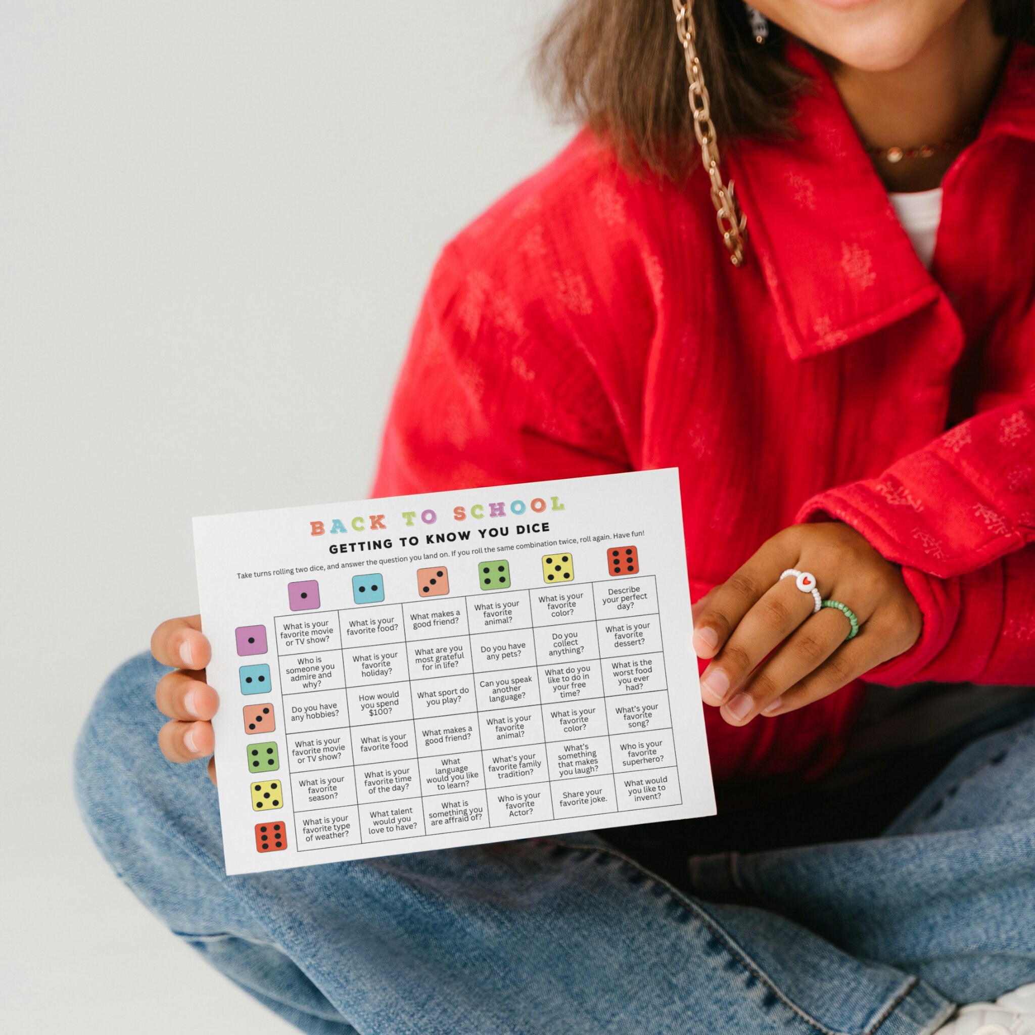 Back to School Dicebreaker - Classroom Icebreaker Activity - Roll ...