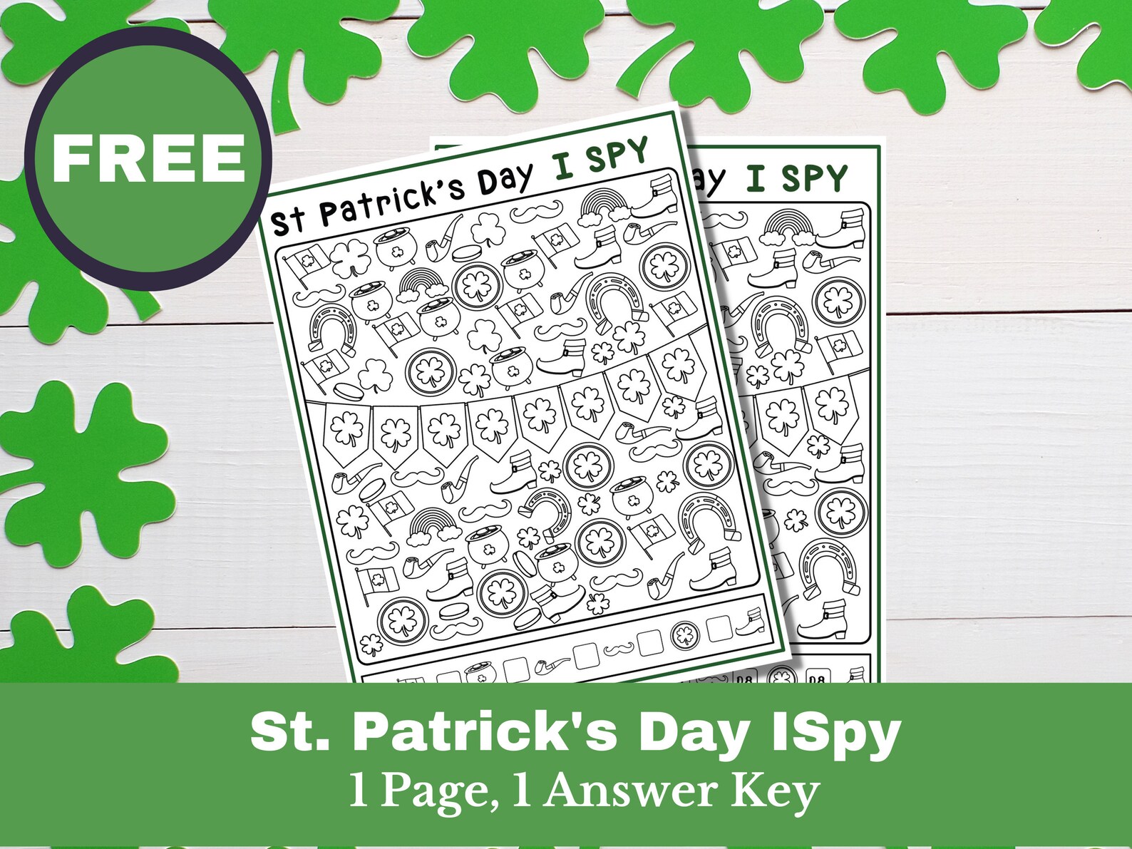 Printable St. Patrick's Day Coloring Pages for Kids Party Activity ...