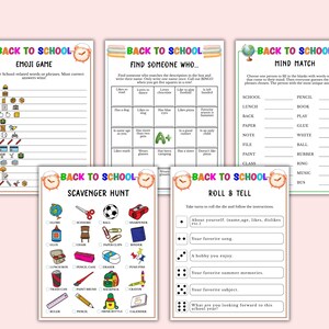 15 Back to School Game Bundle - Printable Ice Breaker Games for ...